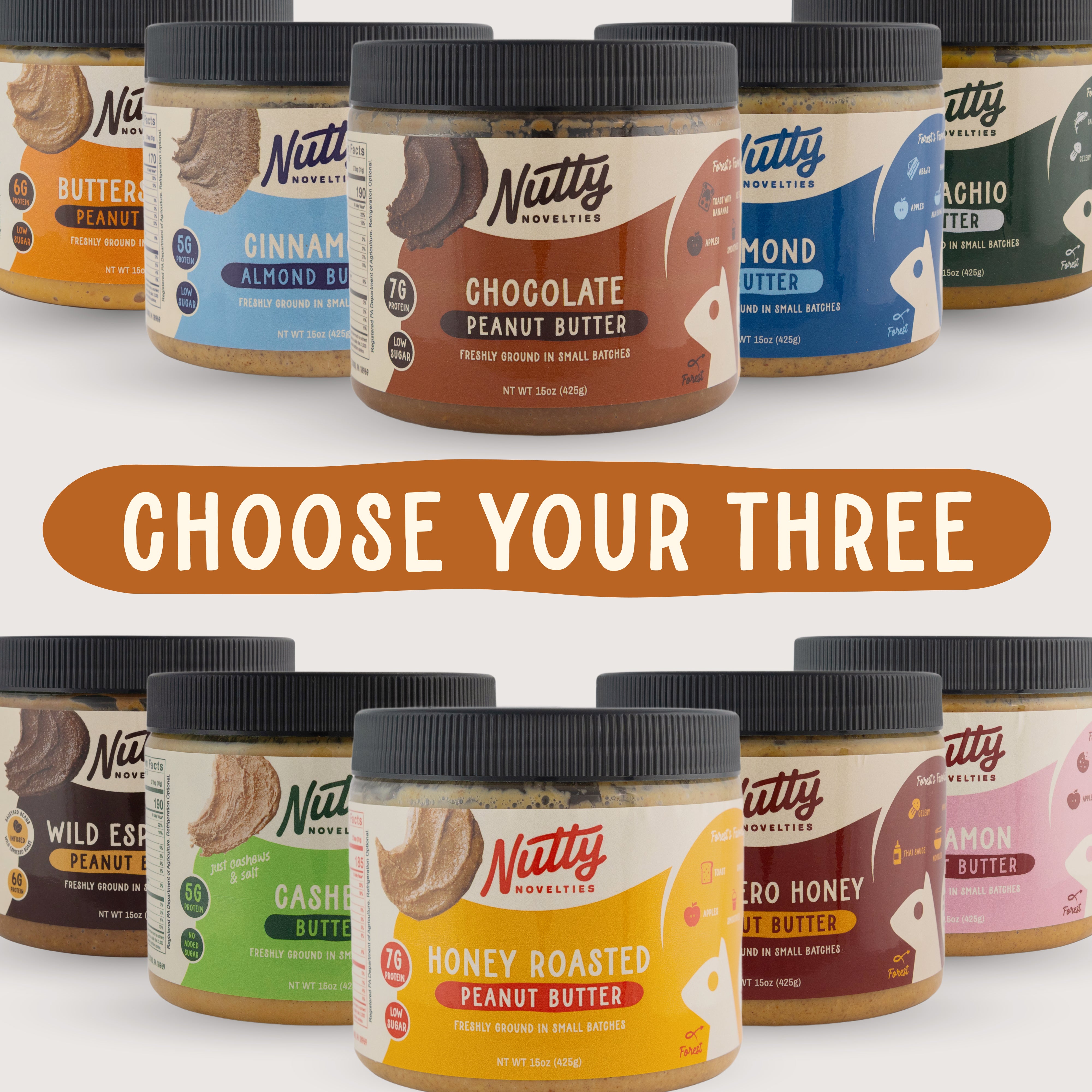 Custom 3-Pack Bundle – Nutty Novelties